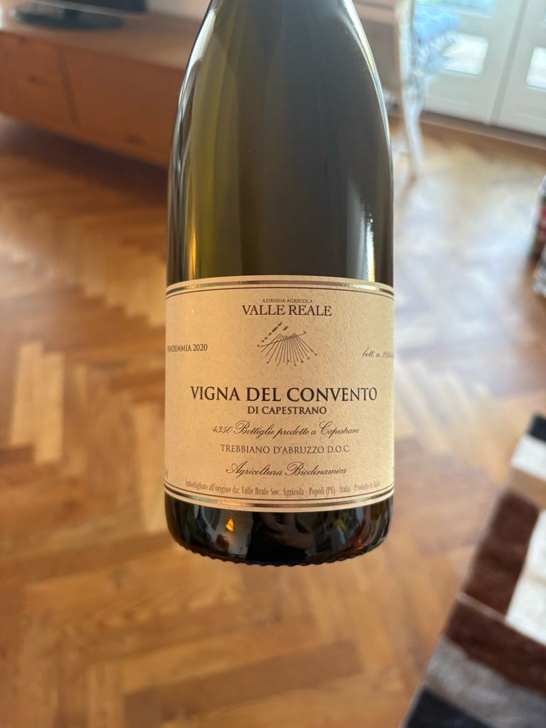 2020 Valle Reale Trebbiano d'Abruzzo Vigna Del Convento Di Capestrano ...