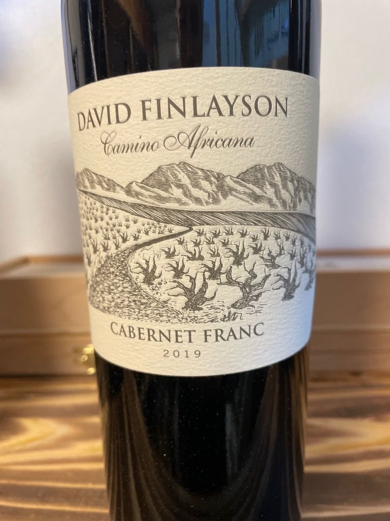 2019 David Finlayson Cabernet Franc Camino Africana, South Africa ...