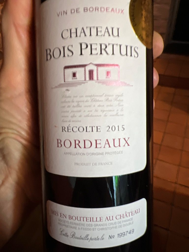2015 Château Bois Pertuis, France, Bordeaux - CellarTracker