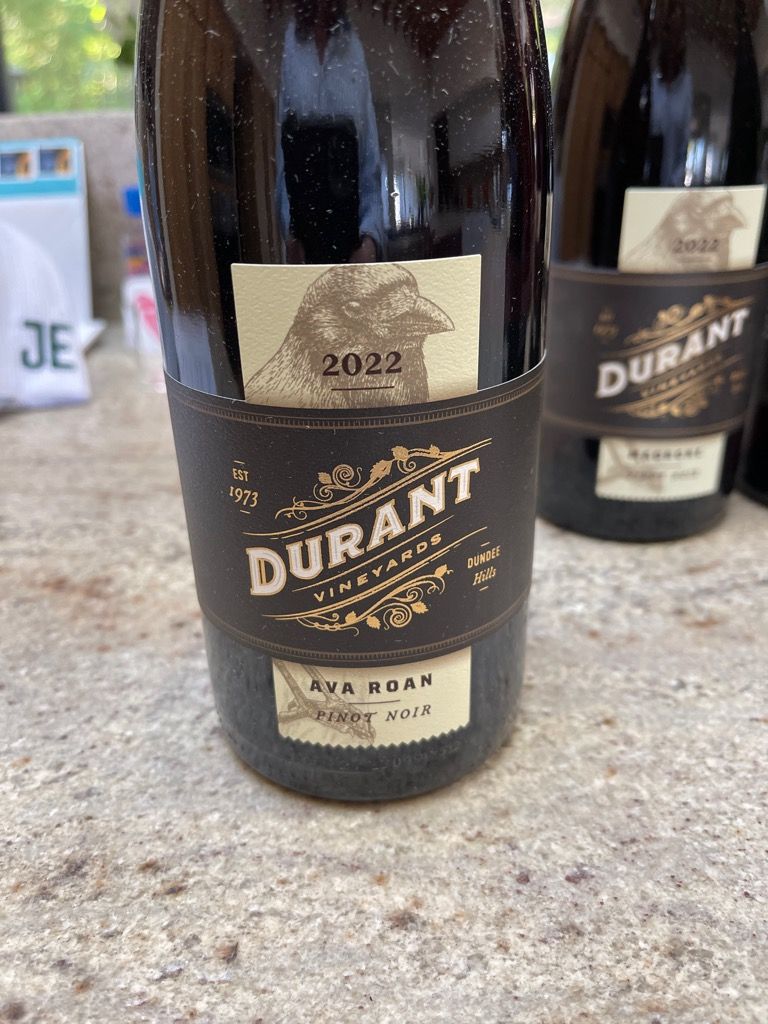 2022 Durant Vineyards Pinot Noir Ava Roan, USA, Oregon, Willamette ...