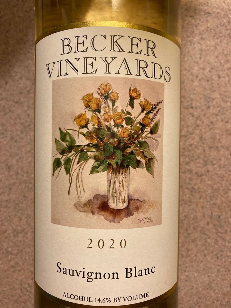2020 Becker Vineyards Sauvignon Blanc Becker Vineyard, USA, Texas ...
