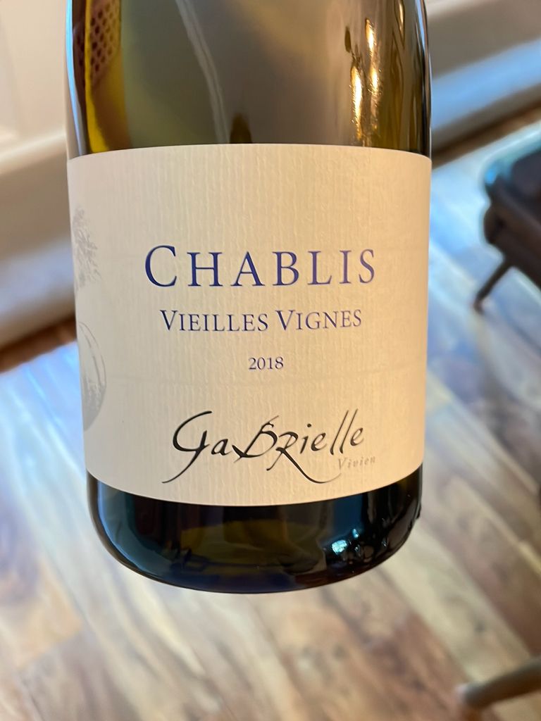 2018 Gabrielle Vivien Chablis Vieilles Vignes France Burgundy