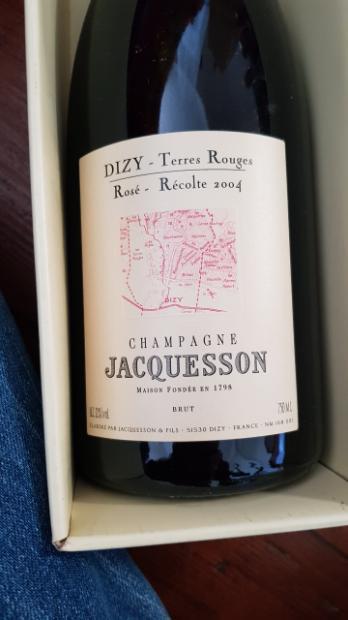 2004 Jacquesson & Fils Champagne Dizy Terres Rouges Rosé, France ...