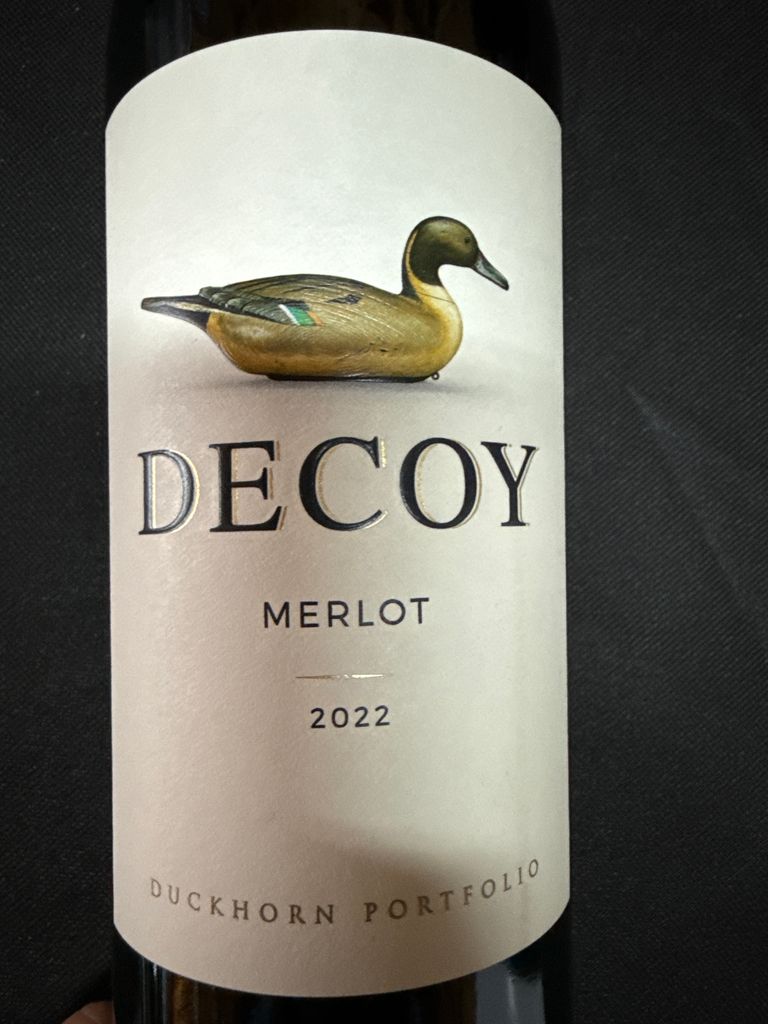 2022 Decoy Merlot, USA, California - CellarTracker