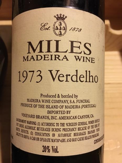 1973 Rutherford & Miles Madeira Verdelho, Portugal, Madeira - CellarTracker