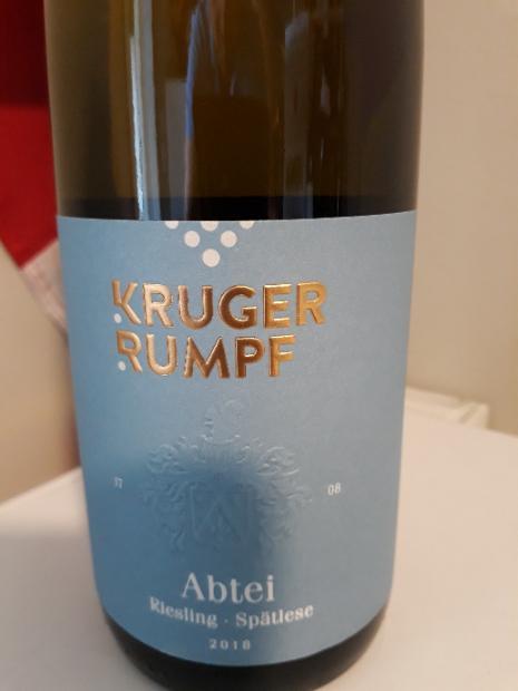 2020 Kruger-Rumpf Abtei Riesling Spätlese, Germany, Rheinhessen - CellarTracker
