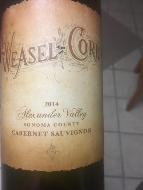 2014 The Weasel and the Cork Cabernet Sauvignon, USA, California ...