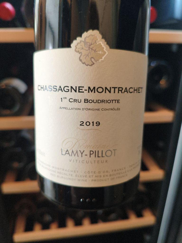 2019 Domaine Lamy-Pillot Chassagne-Montrachet 1er Cru La Boudriotte ...