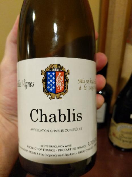 2015 Domaine Guy Robin et Fils Chablis Vieilles Vignes, France ...