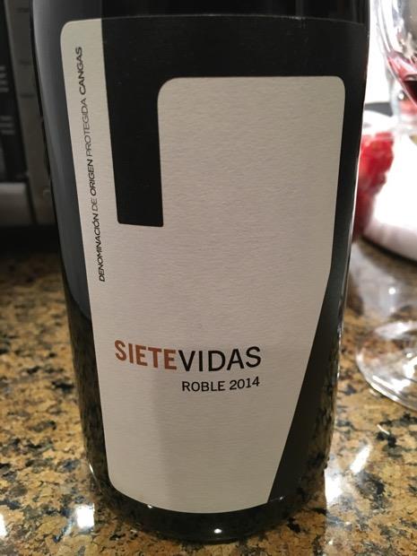 2018 Bodega Vidas Siete Vidas Roble, Spain, Asturias, Vino de la Tierra ...