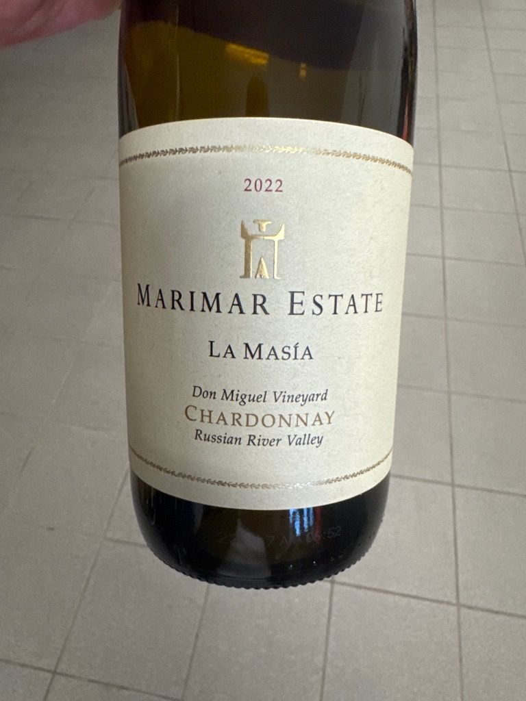 2023 Marimar Estate Chardonnay La Masia Don Miguel Vineyard, USA ...