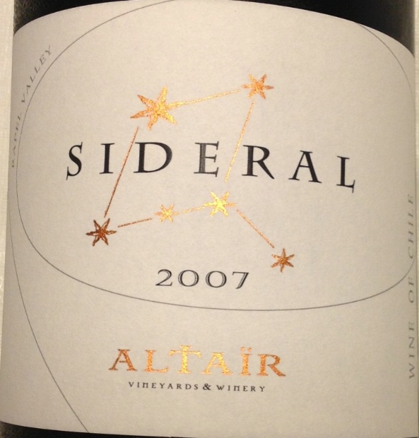 2007 Altaïr Vineyards & Winery Sideral, Chile, Rapel Valley - CellarTracker