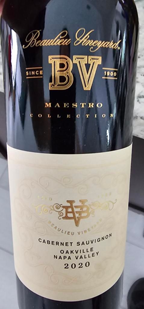 2020 Beaulieu Vineyard Cabernet Sauvignon Maestro Collection Oakville ...