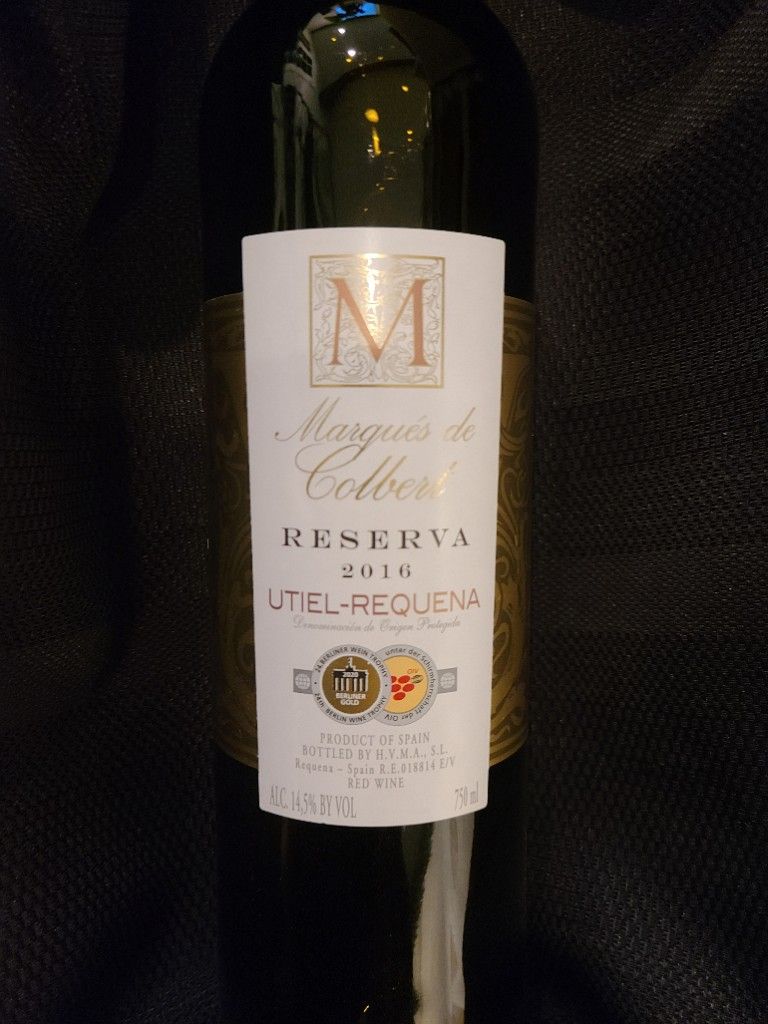 2016 Marqués de Colbert Utiel-Requena Reserva, Spain, Valencia, Utiel ...