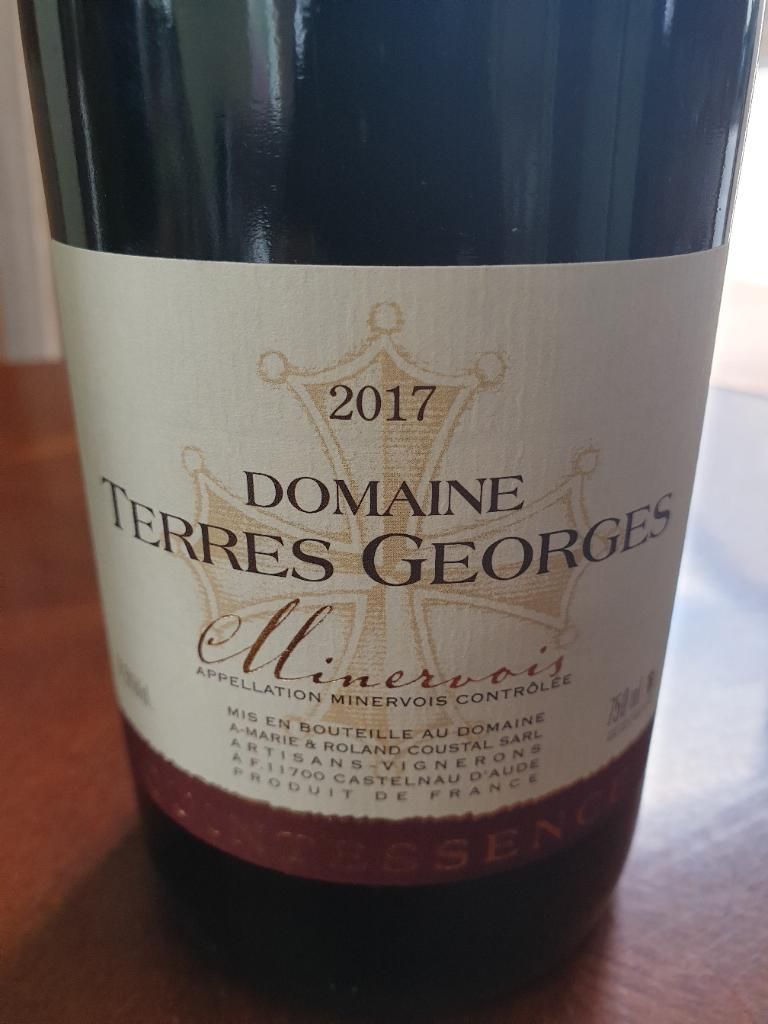 2020 Coustal Roland and Anne Marie Minervois Domaine Terres Georges ...