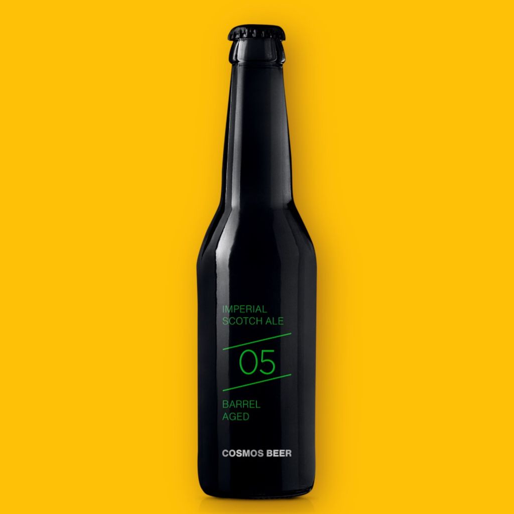 NV Cosmos Beer Imperial Scotch Ale , Barrel Aged 05, Switzerland ...