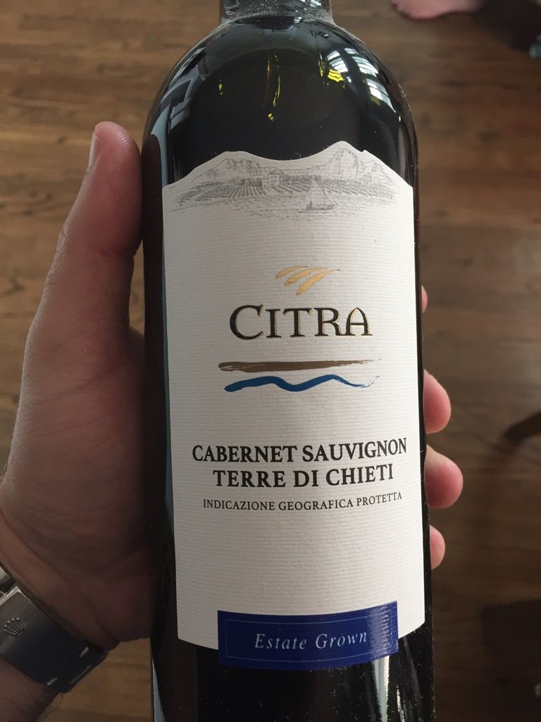 2018 Citra Cabernet Sauvignon Terre di Chieti IGT, Italy, Abruzzi ...