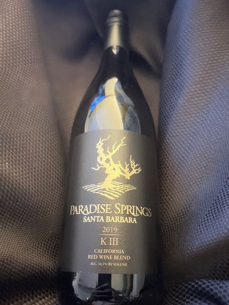 2020 Paradise Springs Vineyard K III, USA, California - CellarTracker