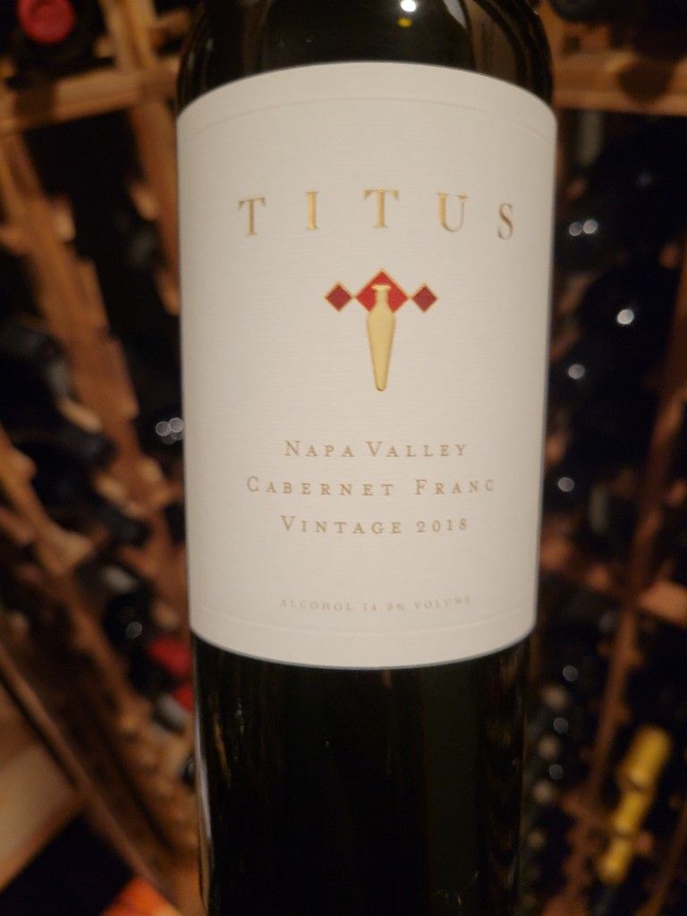 2018 Titus Cabernet Franc, USA, California, Napa Valley - CellarTracker