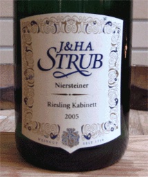 2004 J & HA Strub Niersteiner Riesling Kabinett, Germany, Rheinhessen ...