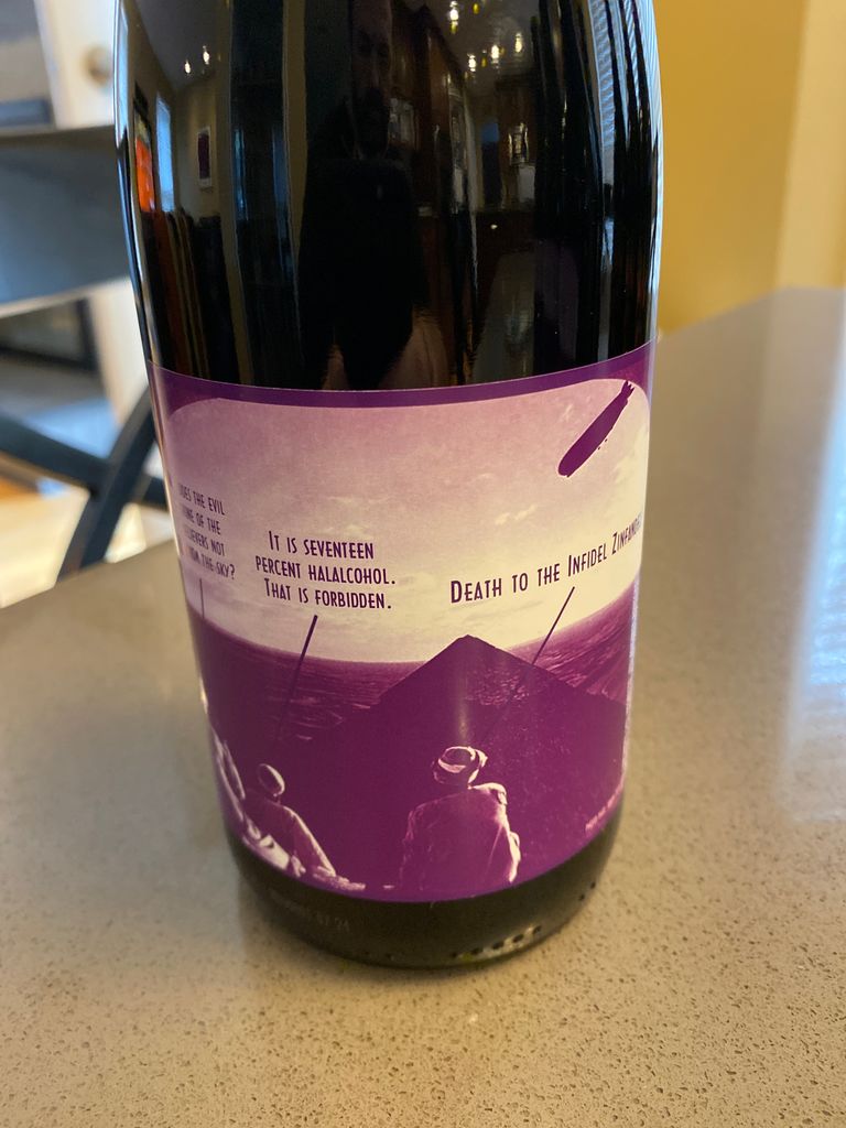 2019 Zeppelin Winery Zinfandel Death to the Infidel Zinfandel, USA ...