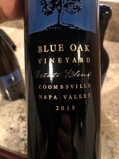 2016 Blue Oak Estate Vineyards Merlot, USA, California, Napa Valley ...