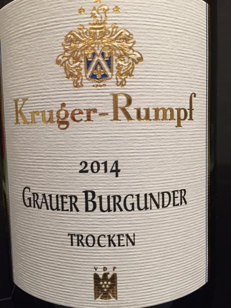 2006 Kruger-Rumpf Grauer Burgunder trocken Gutswein, Germany, Nahe - CellarTracker