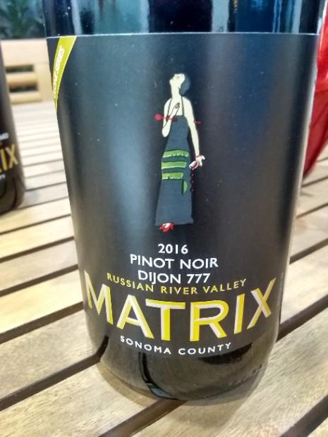 2016 Matrix Pinot Noir Dijon 777, USA, California, Sonoma County ...