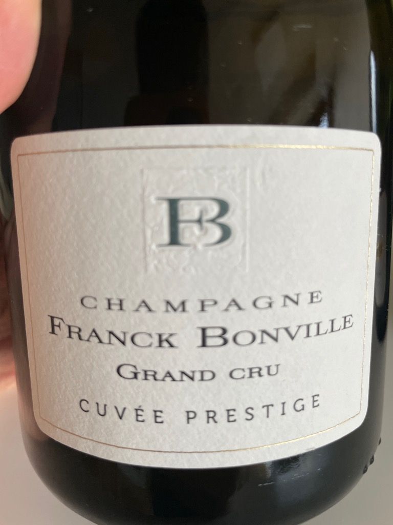 2020 Franck Bonville Champagne Grand Cru Blanc de Blancs Brut Prestige ...