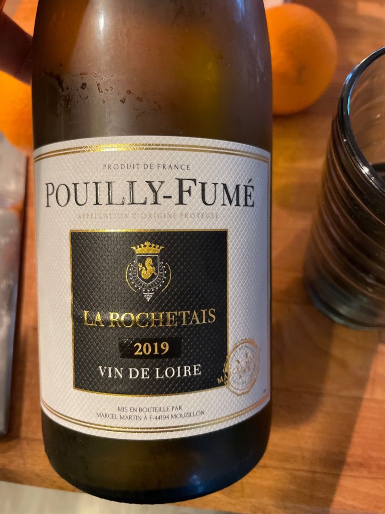 2019 Marcel Martin Pouilly-Fumé La Rochetais, France, Loire Valley ...