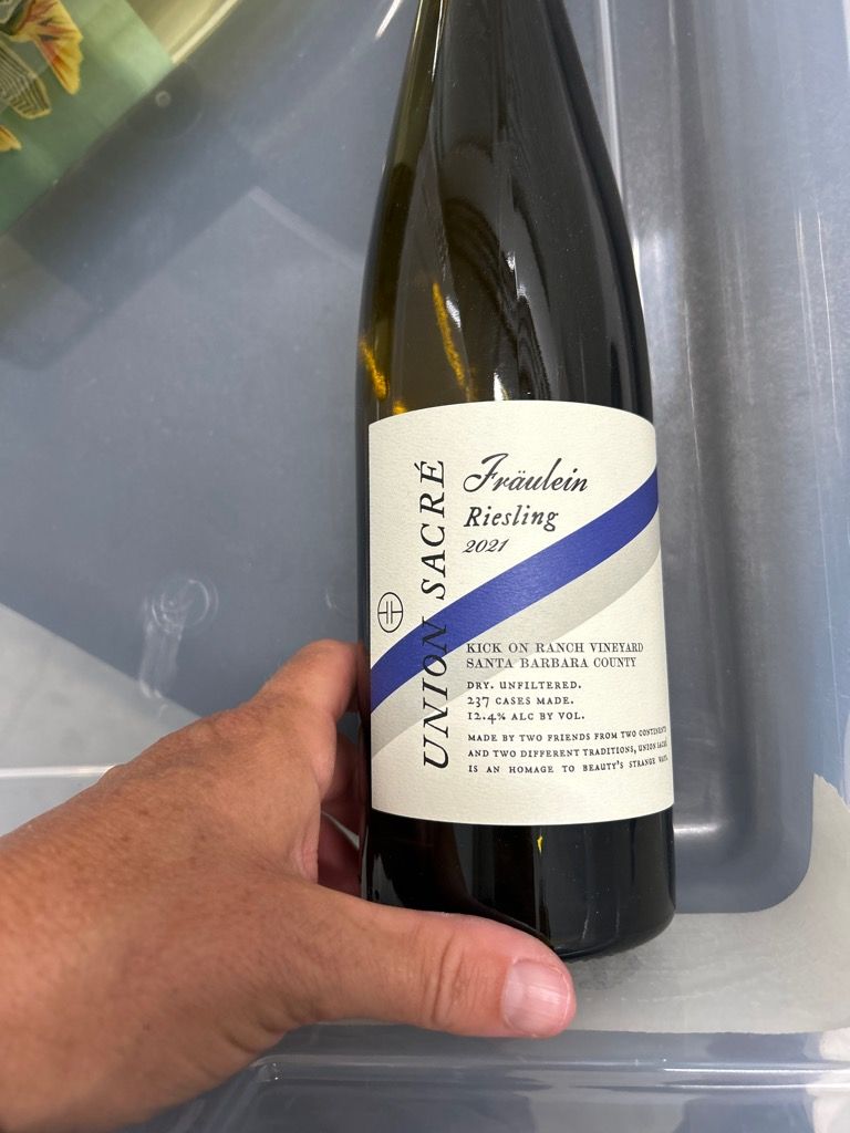 2021 Union Sacré Riesling Fraülein, USA, California, Central Coast ...