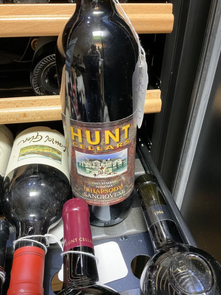 1997 Hunt Cellars Sangiovese Rhapsody, USA, California, Central Coast ...