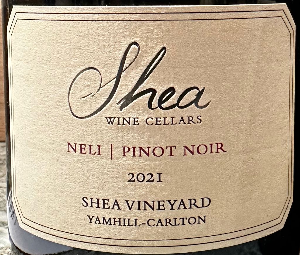 2021 Shea Wine Cellars Pinot Noir NELI Shea Vineyard, USA, Oregon ...