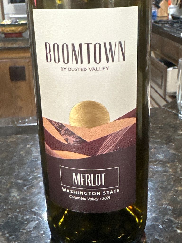 2022 Dusted Valley Vintners Merlot Boomtown, USA, Washington, Columbia ...