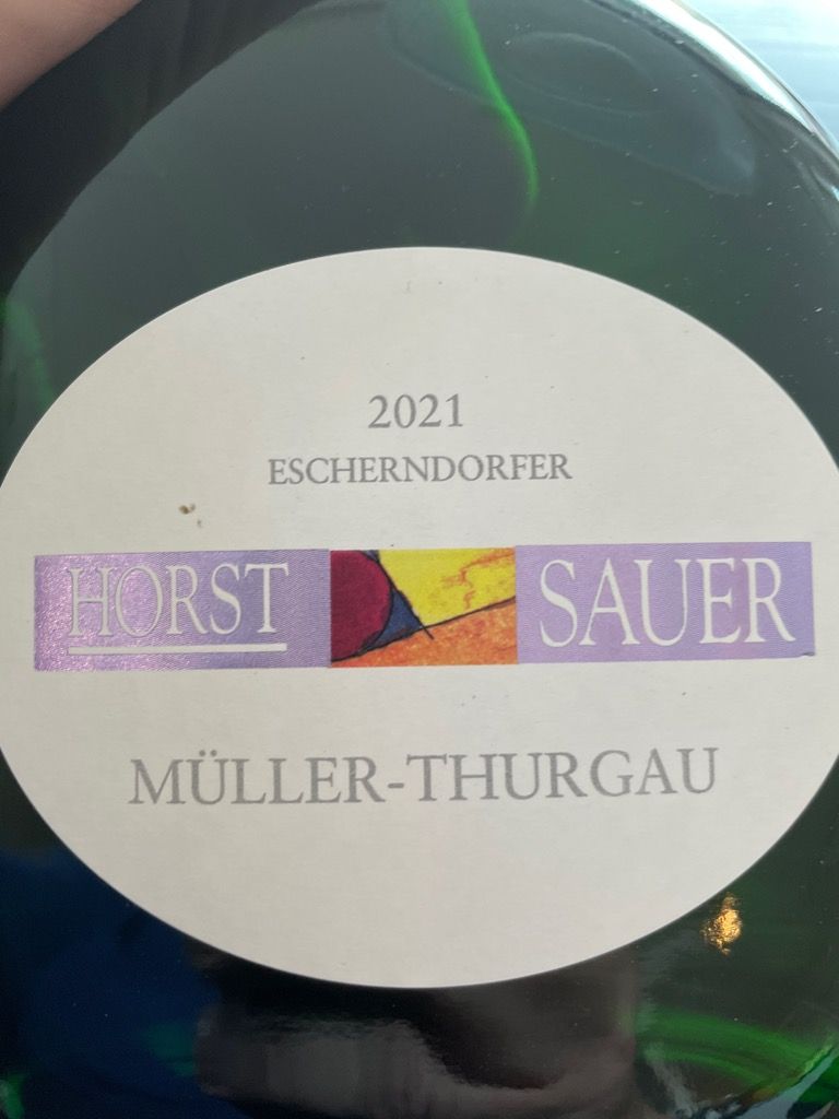 2021 Horst Sauer Escherndorfer Fürstenberg Müller-Thurgau, Germany, Franken - CellarTracker