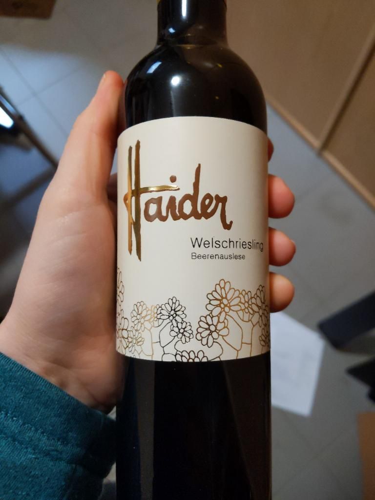2018 Martin Haider Welschriesling Beerenauslese, Austria, Burgenland ...