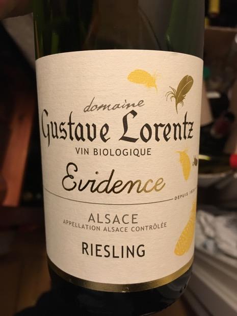 2014 Gustave Lorentz Riesling Evidence, France, Alsace - CellarTracker