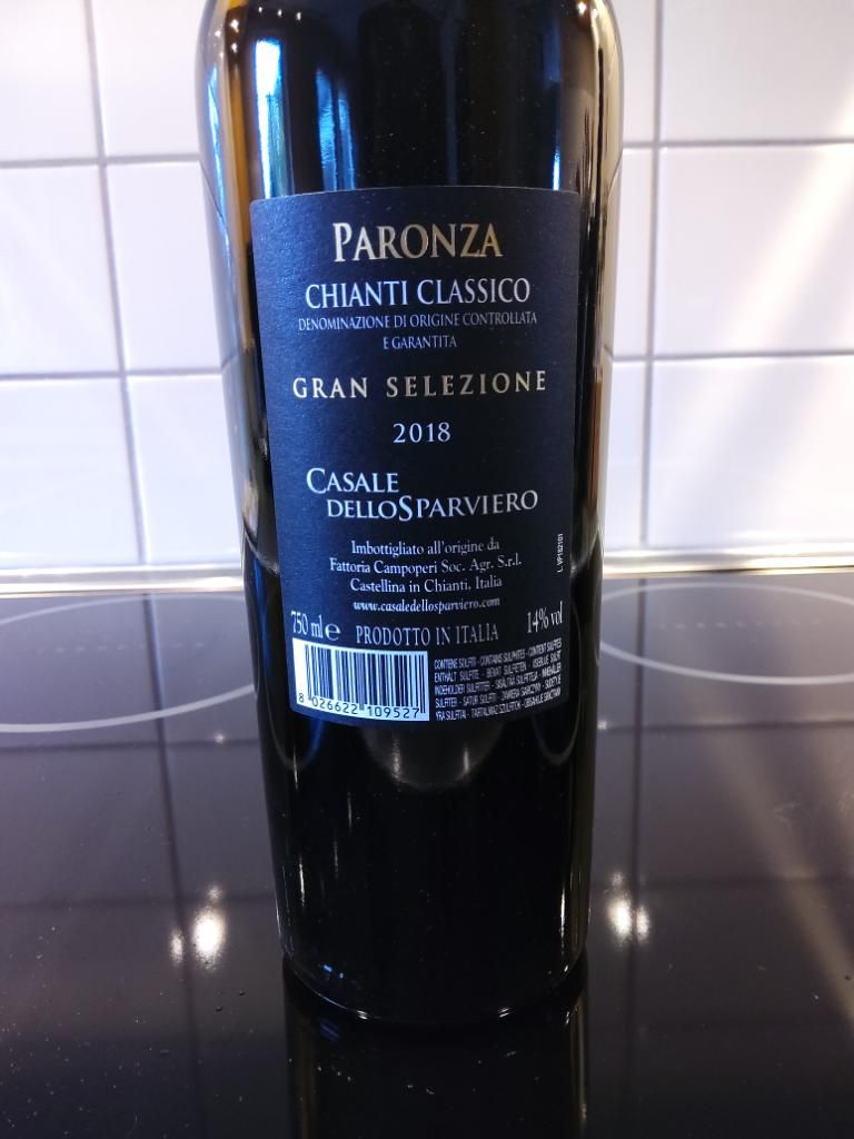 2018 Casale Dello Sparviero Chianti Classico Gran Selezione Vigna ...