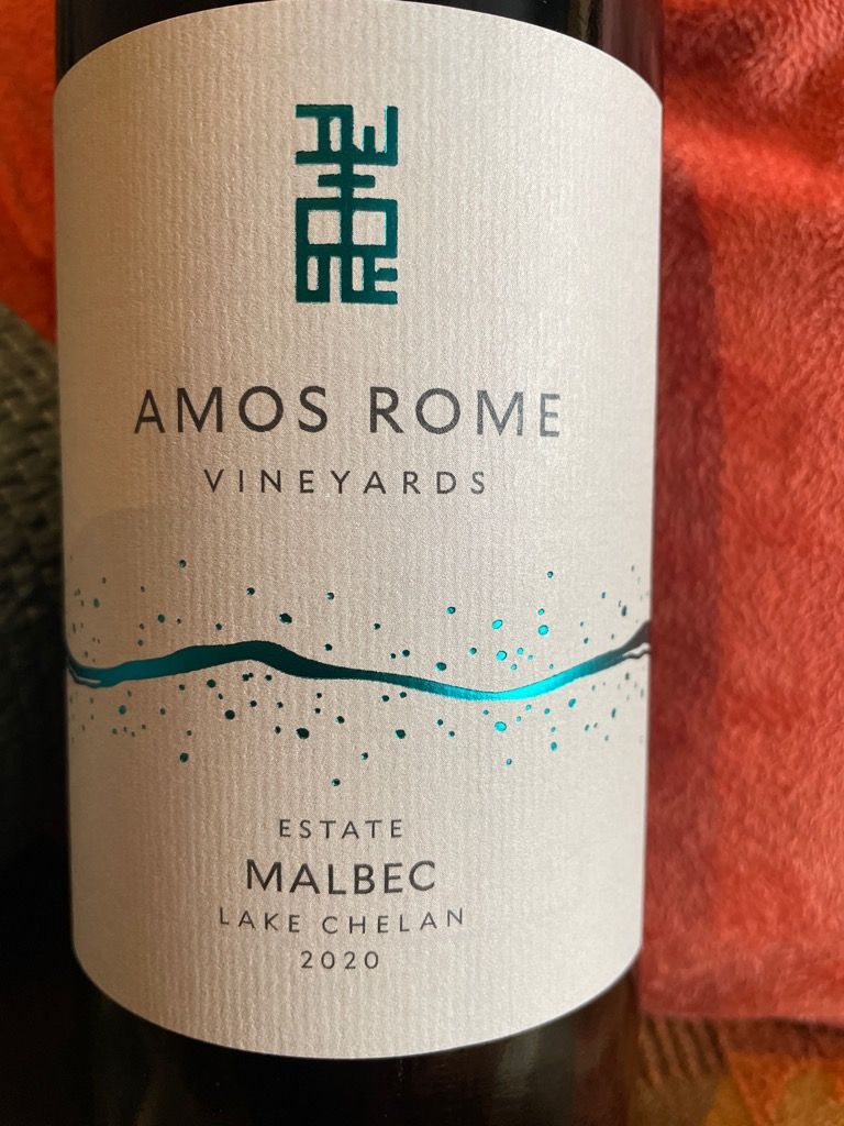 2020 Amos Rome Vineyards Malbec, USA, Washington, Columbia Valley, Lake ...