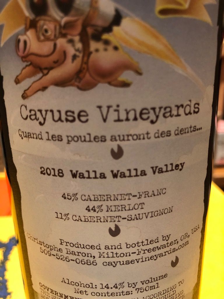 2018 Cayuse Flying Pig, USA, Washington, Columbia Valley, Walla Walla ...