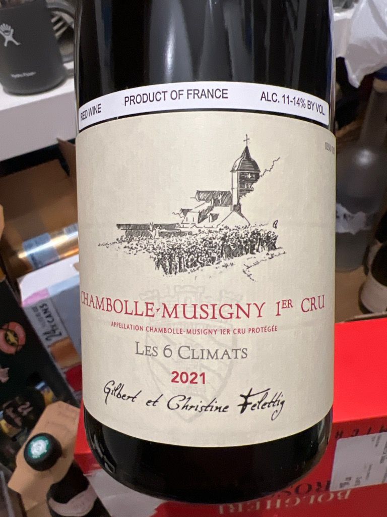 2021 Gilbert et Christine Felettig Chambolle-Musigny 1er Cru 6 Climats ...