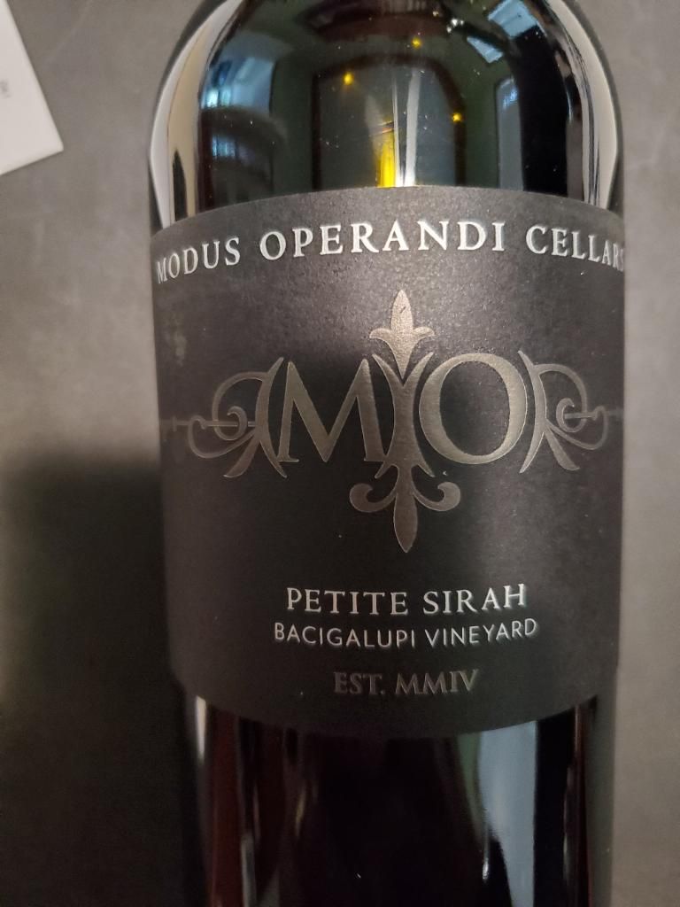 2009 Modus Operandi Cellars Petite Sirah Bacigalupi Vineyard, USA ...