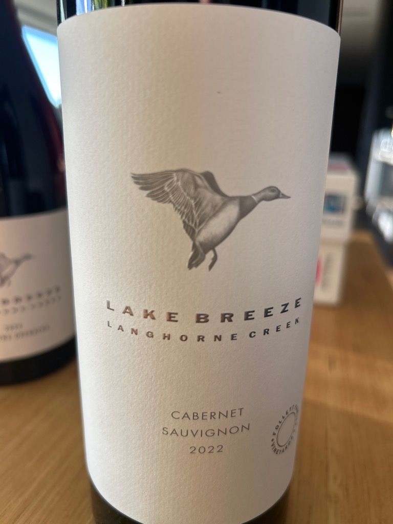 2022 Lake Breeze Wines Cabernet Sauvignon, Australia, South Australia ...