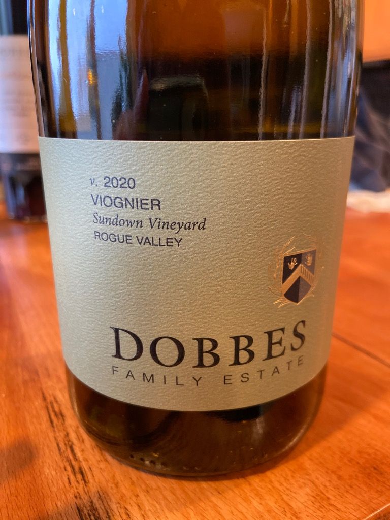 2020 Dobbes Family Estate Viognier Sundown Vineyard, USA, Oregon ...