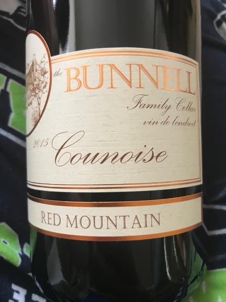 2015 Bunnell Family Cellars Counoise, USA, Washington, Columbia Valley ...