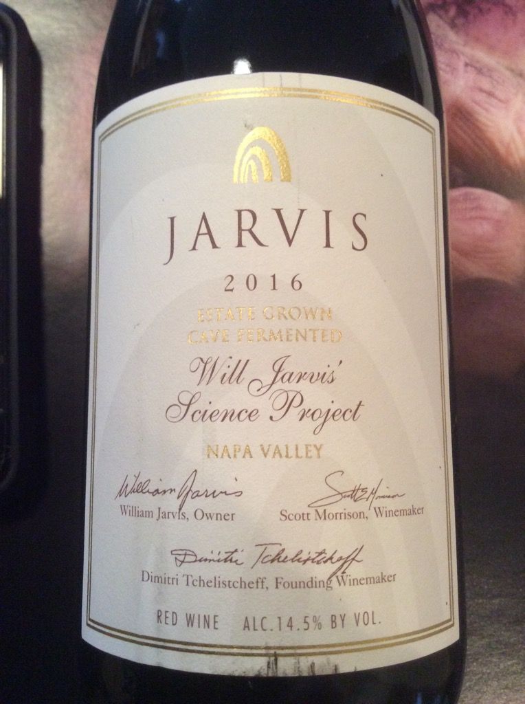 2016 Jarvis (California) Winery Will Jarvis' Science Project, USA ...