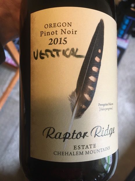 2015 Raptor Ridge Pinot Noir Estate, USA, Oregon, Willamette Valley ...