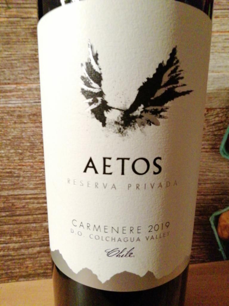 2019 Aetos Carménère Reserva Privada, Chile, Rapel Valley, Colchagua ...