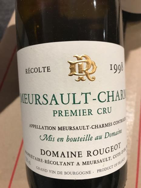 1997 Domaine Rougeot Meursault 1er Cru Charmes, France, Burgundy, Côte ...