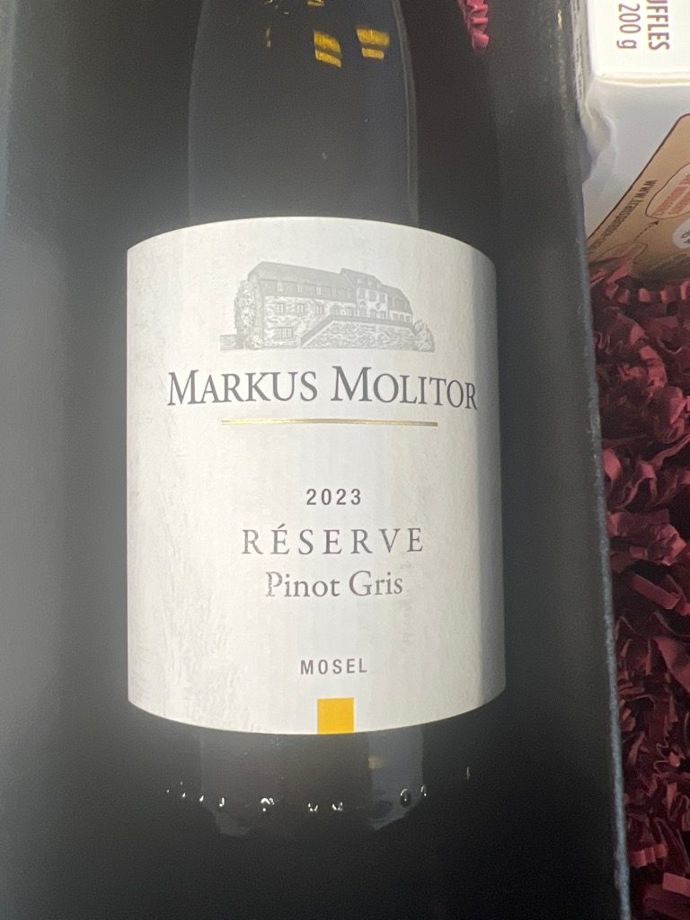 2022 Markus Molitor Pinot Gris Reserve, Germany, Mosel Saar Ruwer ...